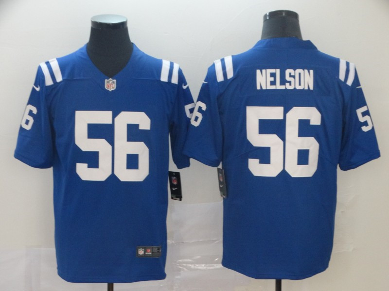 Men's Indianapolis Colts #56 Quenton Nelson Nike Royal NFL Vapor ...