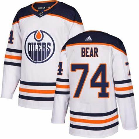 Men's Edmonton Oilers #74 Ethan Bear adidas 2021 Season Reverse Retro ...