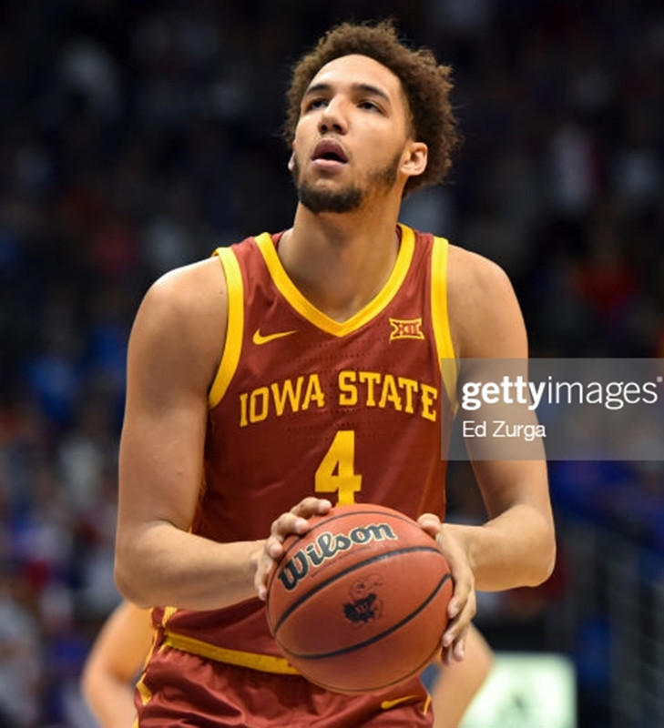 Mens Iowa State Cyclones #4 George Conditt IV Nike 2020 Gold Iowa State ...