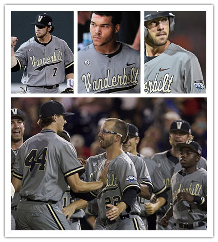 Men's Vanderbilt Commodores Custom Nike Grey College Game Baseball Jersey