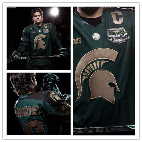 Mens Michigan State Spartans Custom Nike Green Gold 2015 City Classic ...
