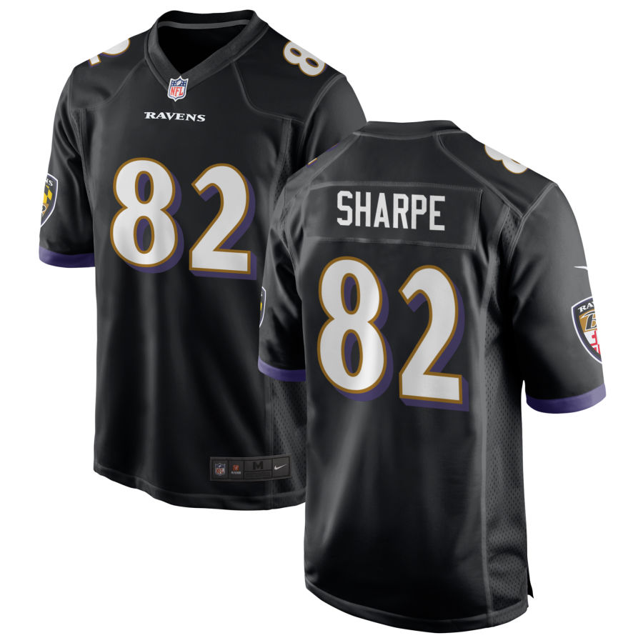 Mens Baltimore Ravens Retired Player #82 Shannon Sharpe Nike Purple ...