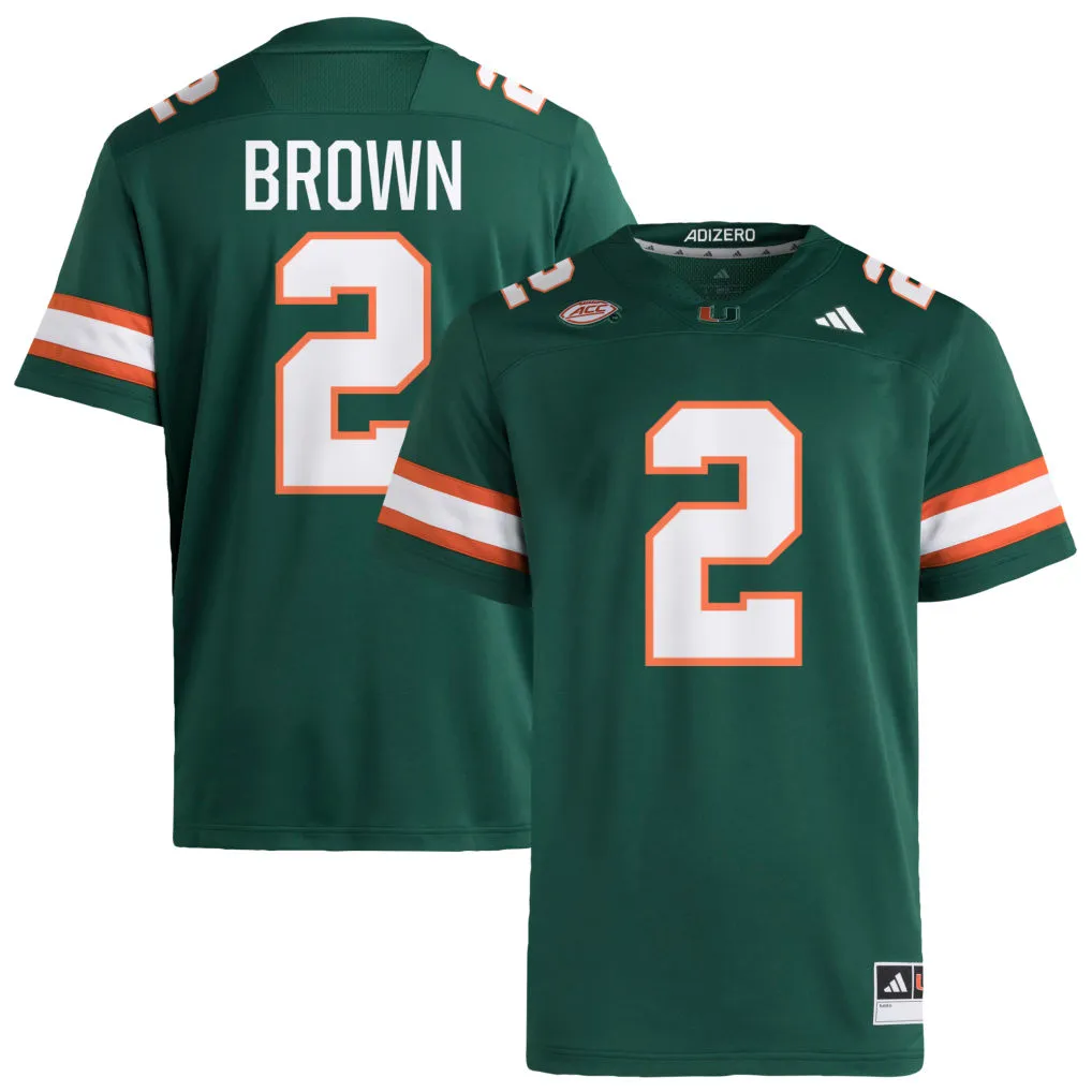 Miami Hurricanes #2 Damari Brown 2025 White College Football Game Jersey