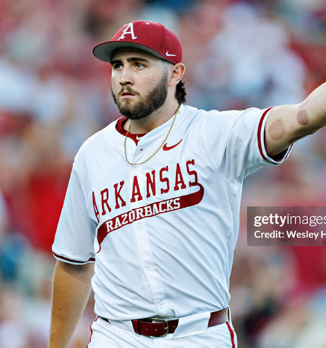 Arkansas Razorbacks #33 Zach Root 2025 White College Baseball Game Jersey