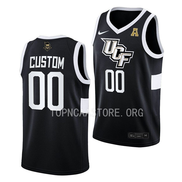 Men's Youth UCF Knights Custom Nike Black Classic Basketball Jersey
