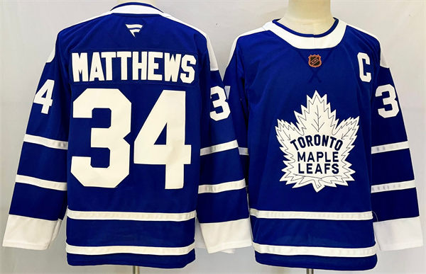 Mens Toronto Maple Leafs #34 Auston Matthews Fanatics Blue Reverse ...
