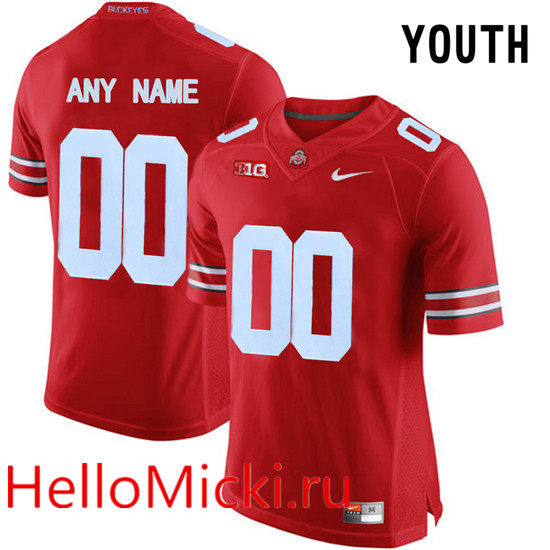 Youth Ohio State Buckeyes Custom Nike Scarlet Football Jersey