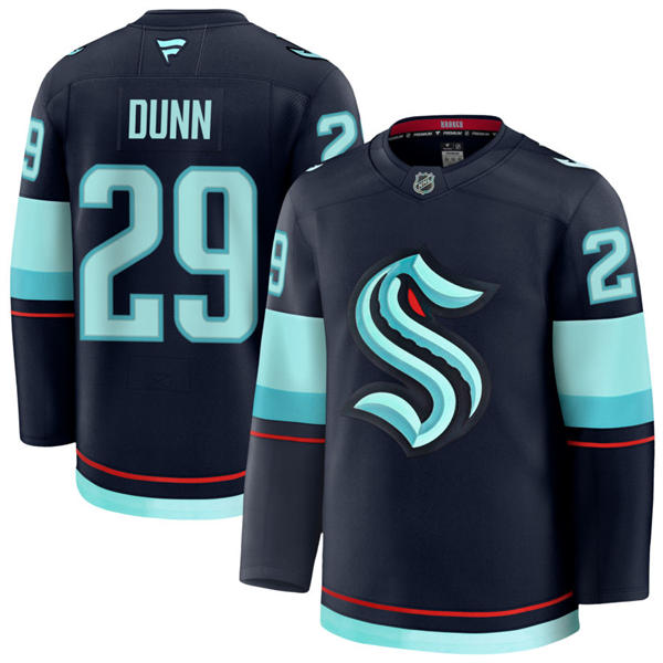 Youth Seattle Kraken #29 Vince Dunn Fanatics Navy Home Jersey